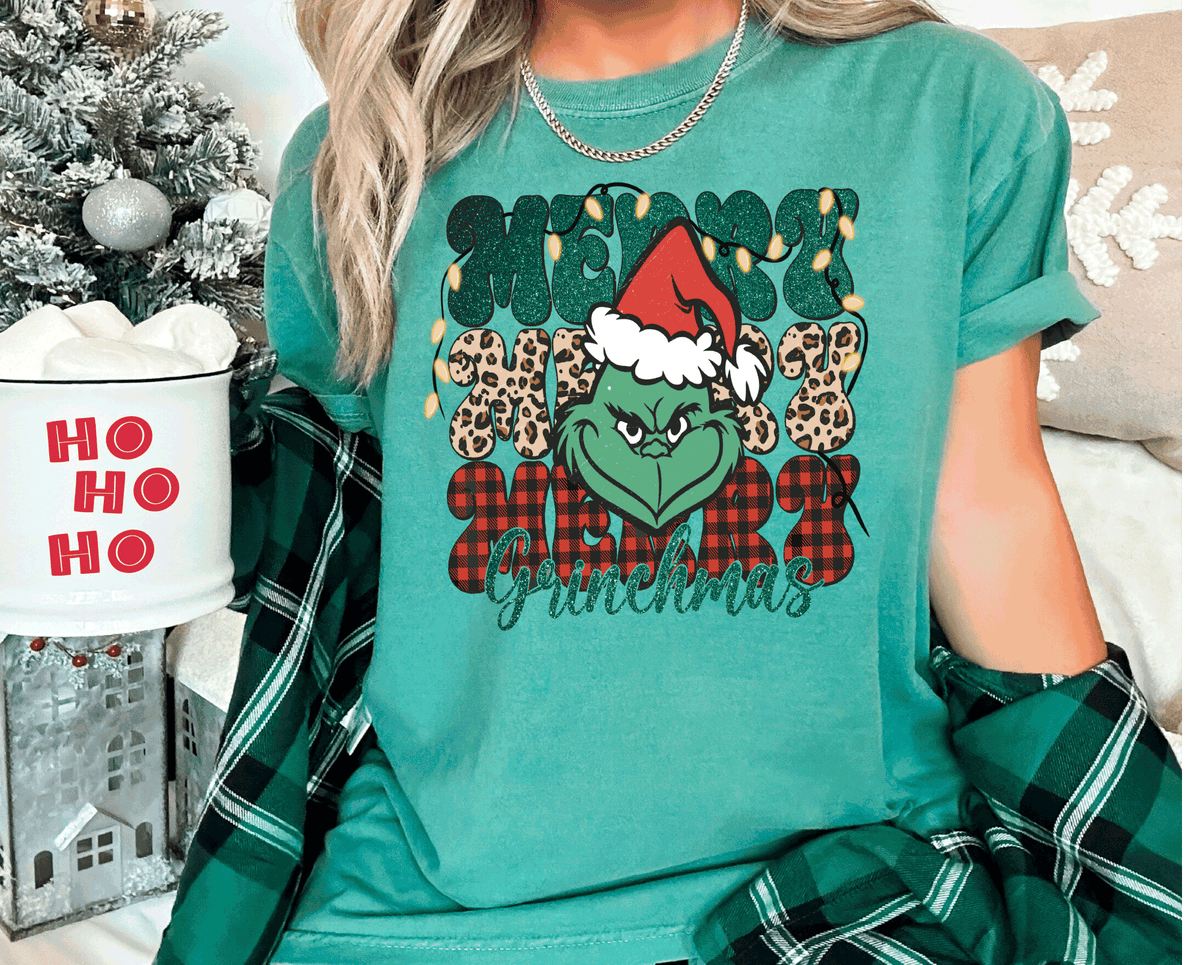 Merry Merry Merry GRINCHMAS Classic Christmas Family Movie Shirts Grin ...